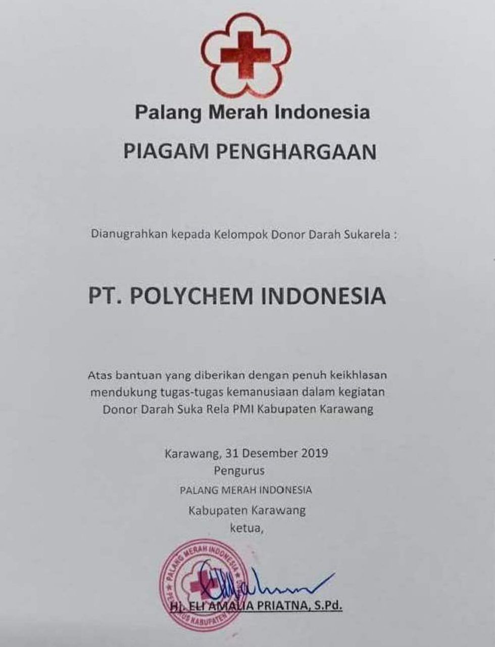 Awards | Polychem Indonesia